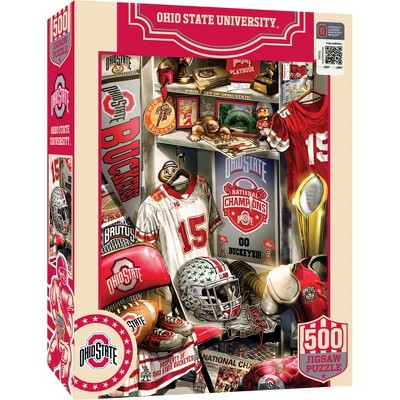 Masterpieces 500 Piece Puzzle - Ohio State Buckeyes Locker Room - 15 ...
