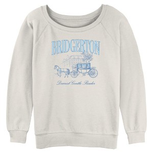 Juniors Womens Bridgerton Dear Gentle Reader Horse Carriage Sweatshirt ...