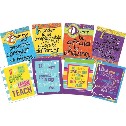 Set Of 8 I Believe In You Motivational Art Prints - Barker Creek : Target