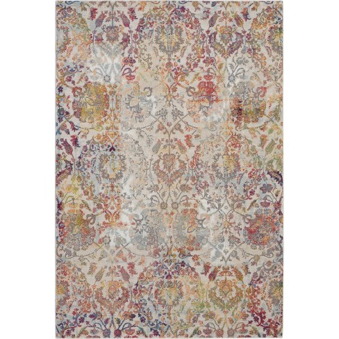 Nourison Global Vintage 5'3" X 7'6" (5' X 8') Ivory/orange Area Rug ...