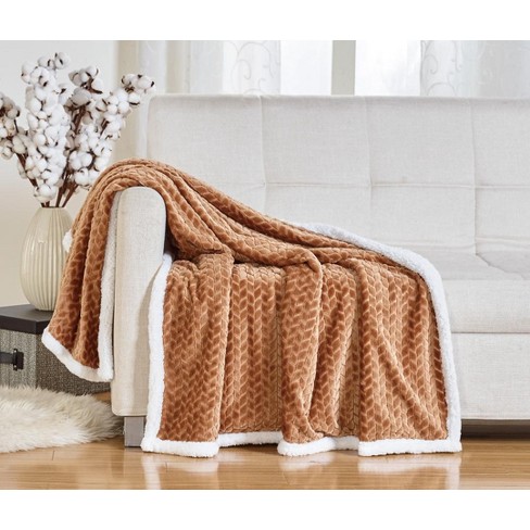 Sheridan Ultra Warm And Comfortable Braided Faux Shearling Throw 50"x60 ...