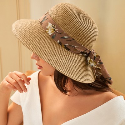 Women's Chic Black Bow Embellished Straw Sun Hat - Cupshe-one Size ...