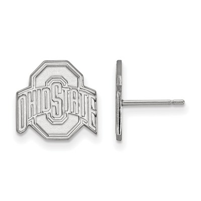 Black Bow Jewelry Sterling Silver Ohio State Buckeyes Ncaa Post Earring ...