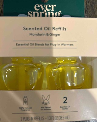 Scented Oil Refill Air Freshener - Mandarin & Ginger - 1.3 Fl Oz/2pk ...