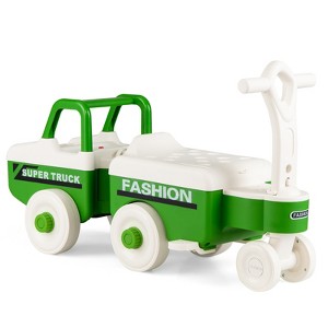 Costway 4 in 1 Ride on Push Car,Sliding Walking Car with Trailer, Music ...