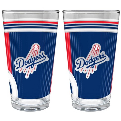 Mlb Los Angeles Dodgers 2pc Pint Glass Set : Target