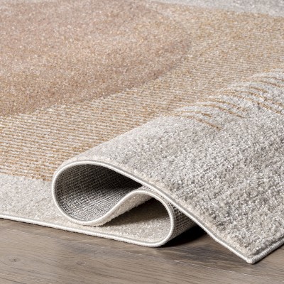Nuloom Jobelle Modern Sunray Area Rug, 5' X 8', Rust : Target