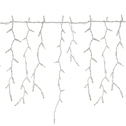 Northlight 300 Count Clear Mini Icicle Christmas Lights - White Wire ...