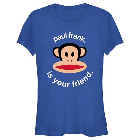 Juniors Womens Paul Frank Is Your Friend Julius T-shirt - Royal Blue ...