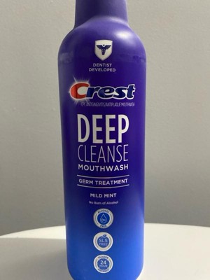 Crest Deep Cleanse Germ Treatment Mouthwash Mild Mint - 475ml : Target