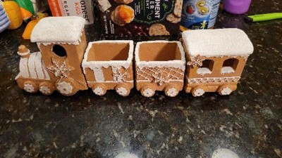Northlight Frosted Snowflake Gingerbread Train Christmas Decoration - 5 ...