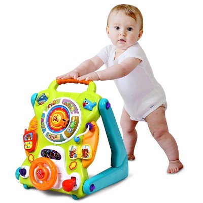 Delta Children Lil Play Station 4-in-1 Activity Walker - Blue : Target