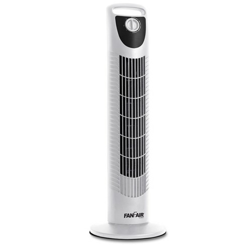 Fanfair 30" Tower Fan With 110° Oscillation - White : Target