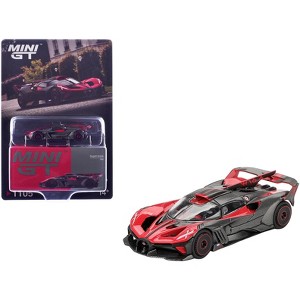 Bugatti Bolide Red and Carbon Fiber Limited Edition 1/64 Diecast Model ...