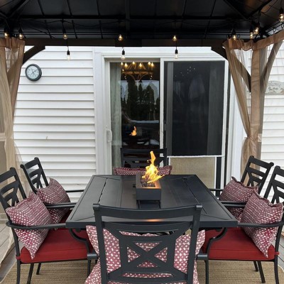 28" Outdoor Tabletop Fireplace Black - Threshold™ : Target
