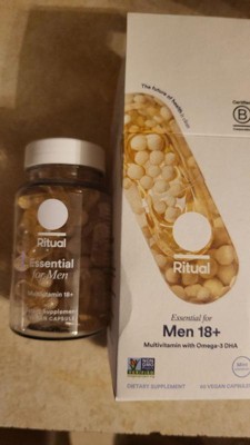 Ritual Multivitamin For Men 18+ With Vegan Omega-3 Dha, Vitamin D3 And ...