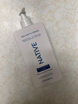 Native Sea Salt And Cedar Body Lotion Pump - 16.5 Fl Oz : Target