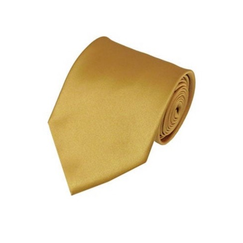 Thedappertie Men's Honey Gold Color Traditional 3.35 Inch Wide And 58 Inch Long Necktie : Target