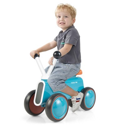 Babyjoy 4 Wheels Baby Balance Bike Children Walker No-pedal Toddler ...