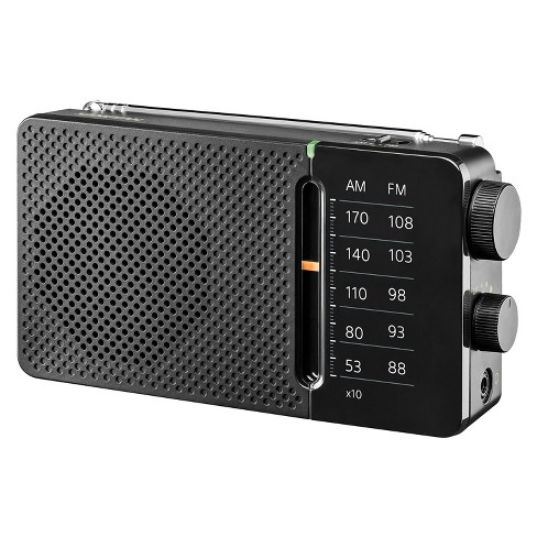 Sangean® Sr-36 Portable Am/fm Pocket Digital-tuning Radio In Black : Target
