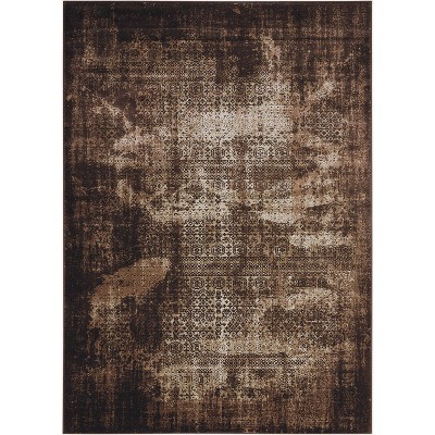 Nourison Karma Krm05 Ivory/blue Area Rug 5'3" X 7'4" : Target