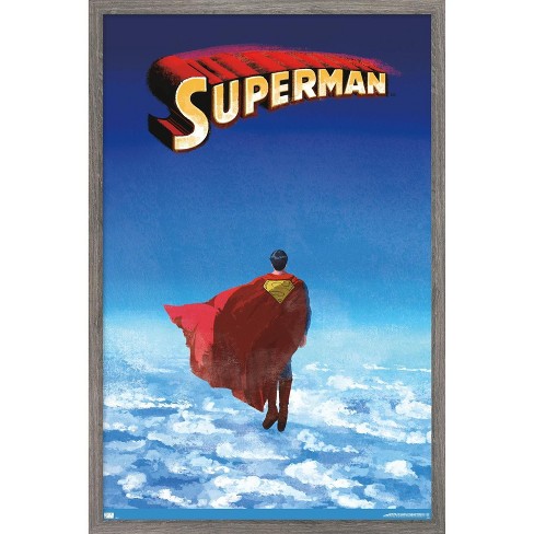 Trends International Dc Comics - Superman - Skyline Clouds Framed Wall ...