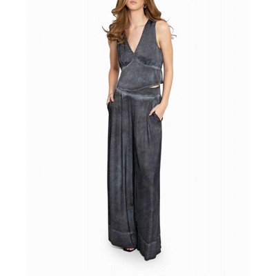 Women's Garment Dyed Silk Wide Leg Pant - Nicole Miller Xl : Target