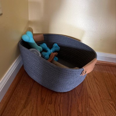 13" Small Coiled Rope Warm Gray Charcoal - Brightroom™ : Target