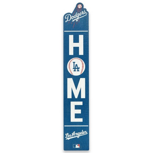 Mlb Los Angeles Dodgers Home Vertical Porch Leaner Wood Wall Decor : Target