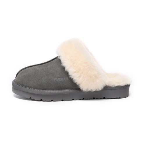 Everau Australia Women Raven Slippers - Grey - Us Women 5/us Men 4 : Target