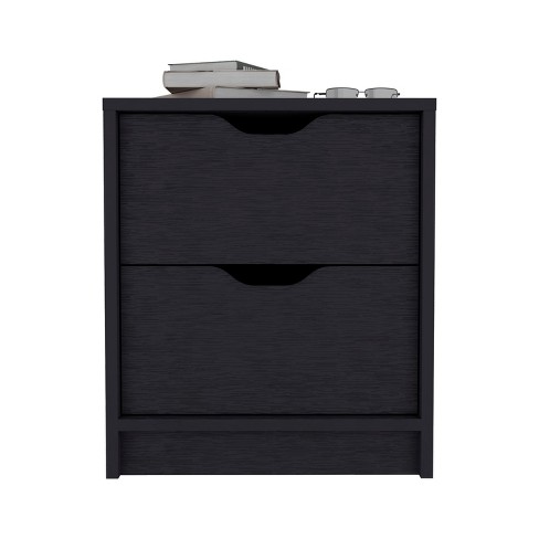 Nicbex 16.14 Inch Wide Nightstand With 2 Drawers,modern Side Table With ...