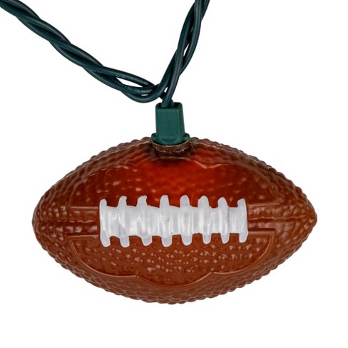 Northlight Football Indoor Outdoor Patio Light Set - 6' - Green Wire ...