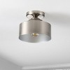 Fenton 10" Flush Mount - Brushed Nickel - Safavieh. : Target