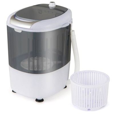Costway Portable Mini Counter Top Washing Machine 5.5lbs Spin Basket ...
