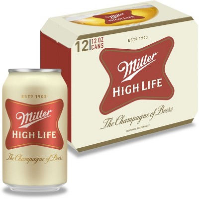 Miller High Life Beer - 12pk/12 Fl Oz Cans : Target