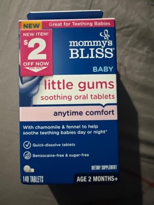 Mommy's Bliss Little Gums Soothing Oral Tablets - 140ct : Target