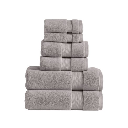 Modern Threads Luxury Quick Dry 6-piece Cotton Adult Towel Set, Stone ...
