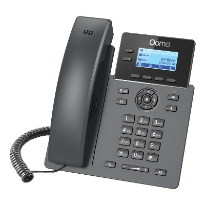 Ooma® VoIP Office Phone Add-on, 2-Line Desk Phone with Wi-Fi®, 2602W in ...