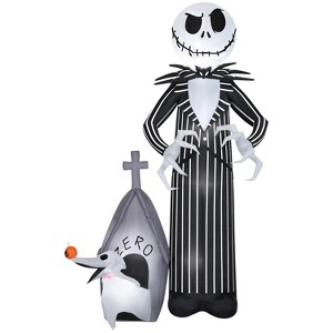 Halloween Express Jack Skellington 9 ft Inflatable Jack and Zero Giant ...