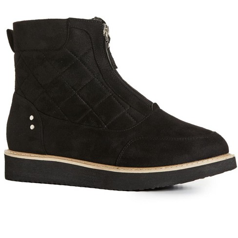 Avenue Women's Wide Width Tracey Ankle Boot - 9 1/2 W, Black : Target