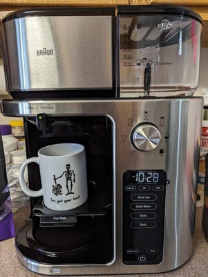 Braun Multiserve Plus 10-cup Pod Free Drip Coffee Maker, 7 Brew Sizes ...