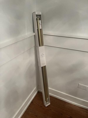 Clear Ribbed Curtain Rod Brass - Threshold™ : Target