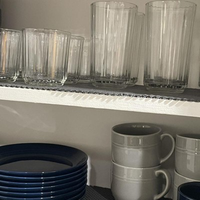 12pc Stoneware Westfield Dinnerware Set Blue - Threshold™ : Target