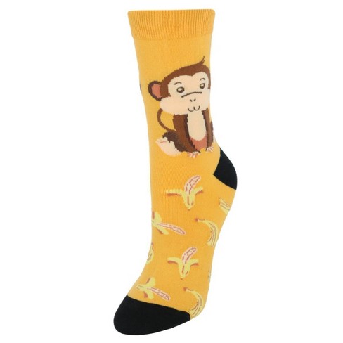 Ctm Women's Fun And Cute Novelty Animal Socks (1 Pair), Bananas For ...