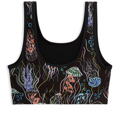 Tomboyx Swim Sport Top, Full Coverage Bathing Suit Athletic Compression ...