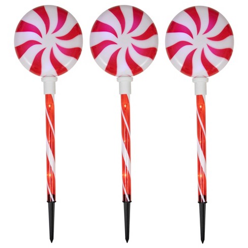 Northlight Led Lighted Peppermint Swirl Candy Christmas Pathway Markers ...