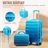 2-Piece PC Spinner Luggage Set with 14" Cosmetic Case, 20" Carry-On ...