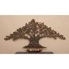 Metal Tree Indoor Outdoor Wall Decor With Leaves Dark Brown - Olivia ...