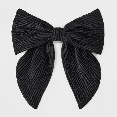 Satin Textured Bow Hair Barrette - A New Day™ Pink : Target