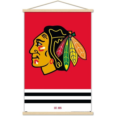 Trends International Nhl Chicago Blackhawks - Logo 21 Magnetic Framed ...